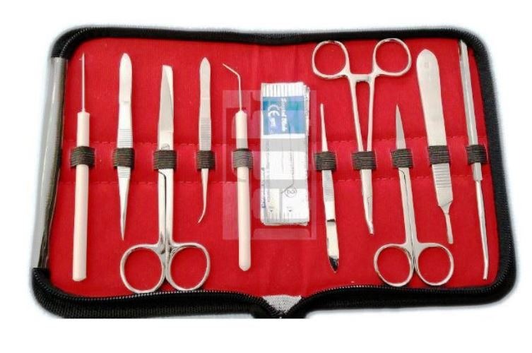 20-PC Biology Lab Anatomy Medical Student Dissecting Dissection Kit Set ...