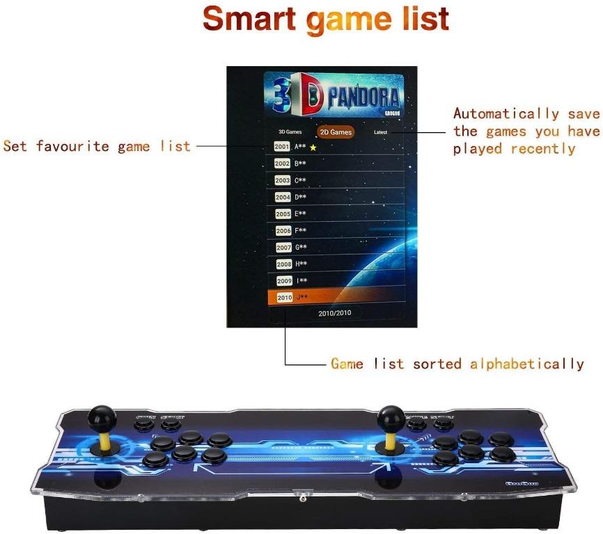[2700 HD Retro Games] Pandoras Box 9D Arcade Video Game Console 720P ...