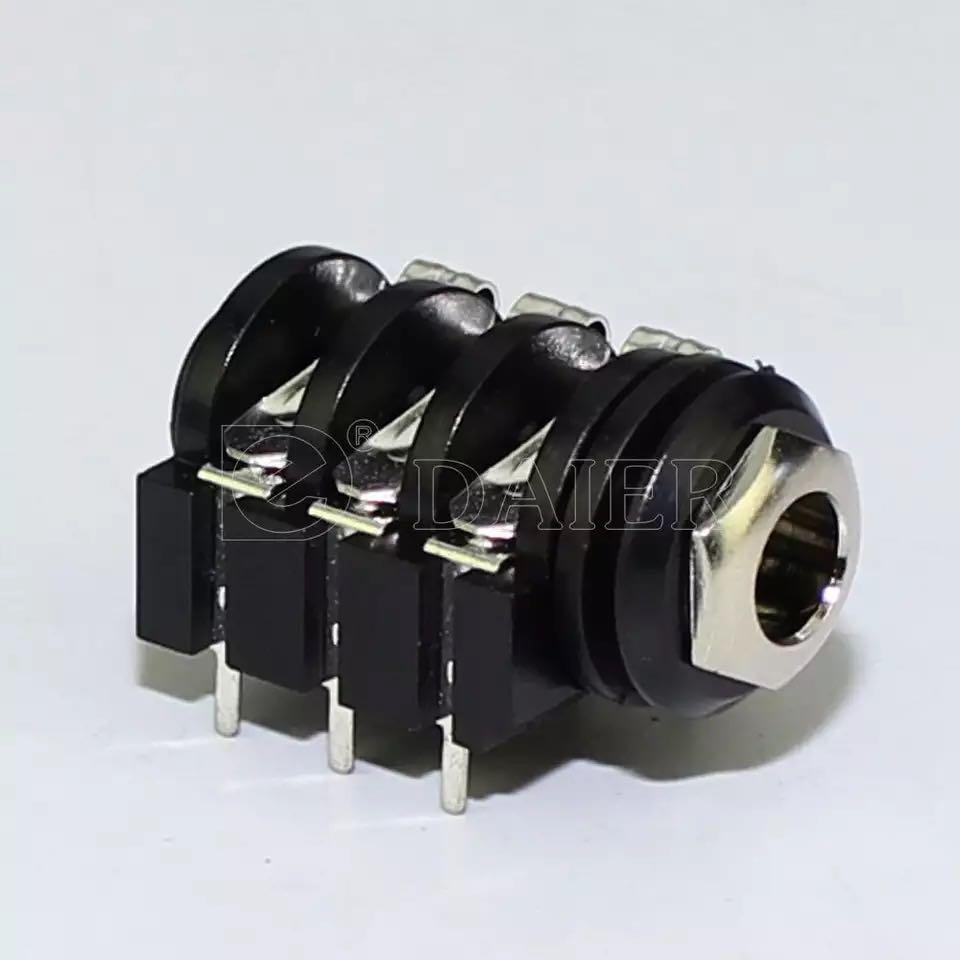 5 pcs of 6.35mm Jack Stereo Type With Short PCB Terminal Panel Mount PJ ...