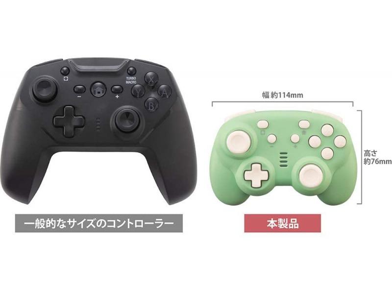 (全新) Switch Gyro Controller Mini 體感 輕巧 無線手掣 (日本CYBER, 白 x 粉綠) - 同時支援 ...