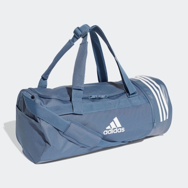 adidas blue convertible barrel bag, Men's Fashion, Bags, Belt bags ...