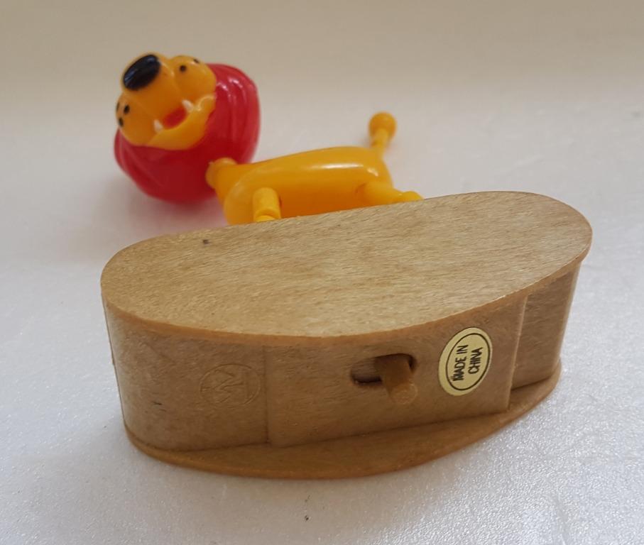 Art Décor, a Lion Rocker Push Puppet, 1970's Colourful Figurine ...