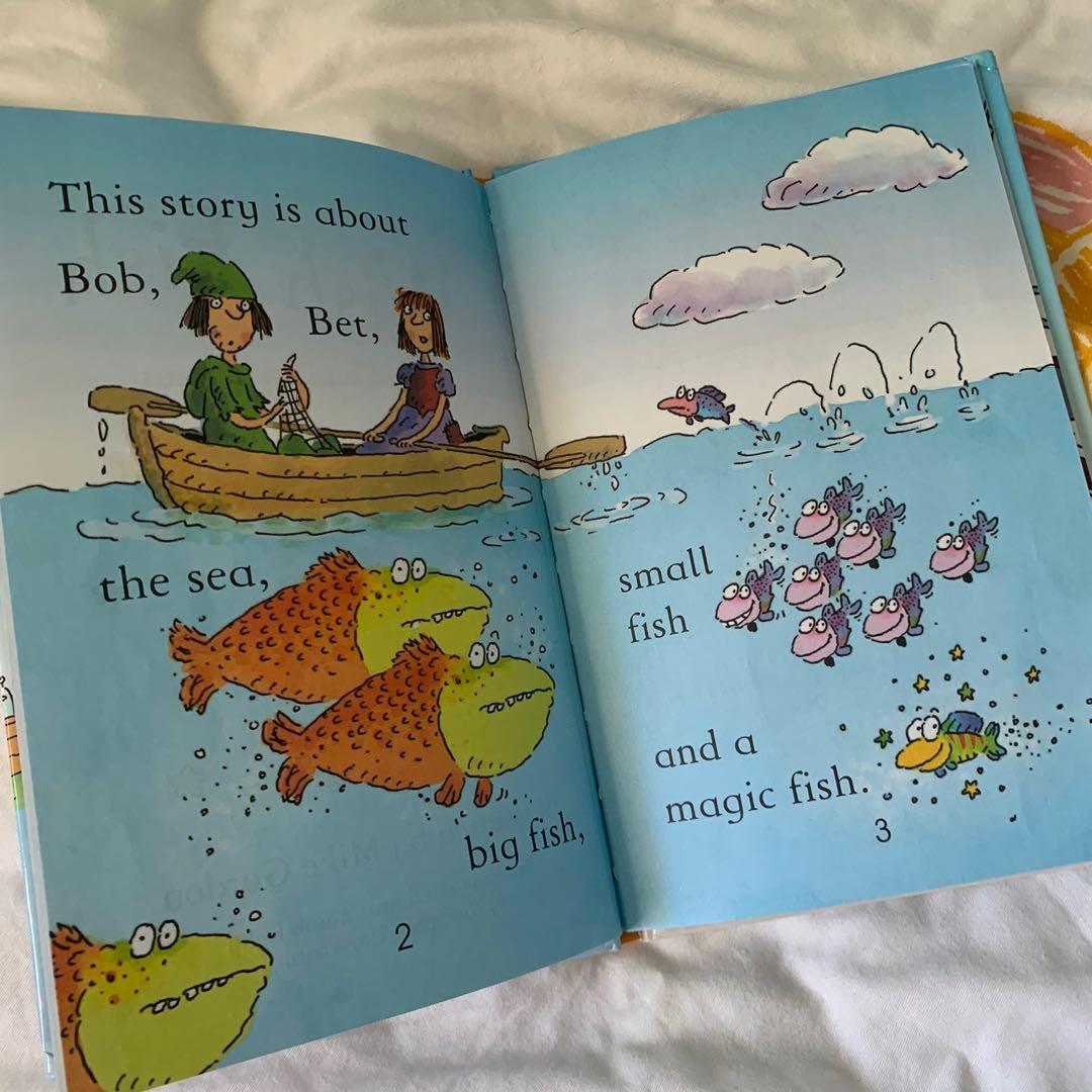 Book: Hardcover Usborne First Reading Level 1 (The Wish Fish), Hobbies ...