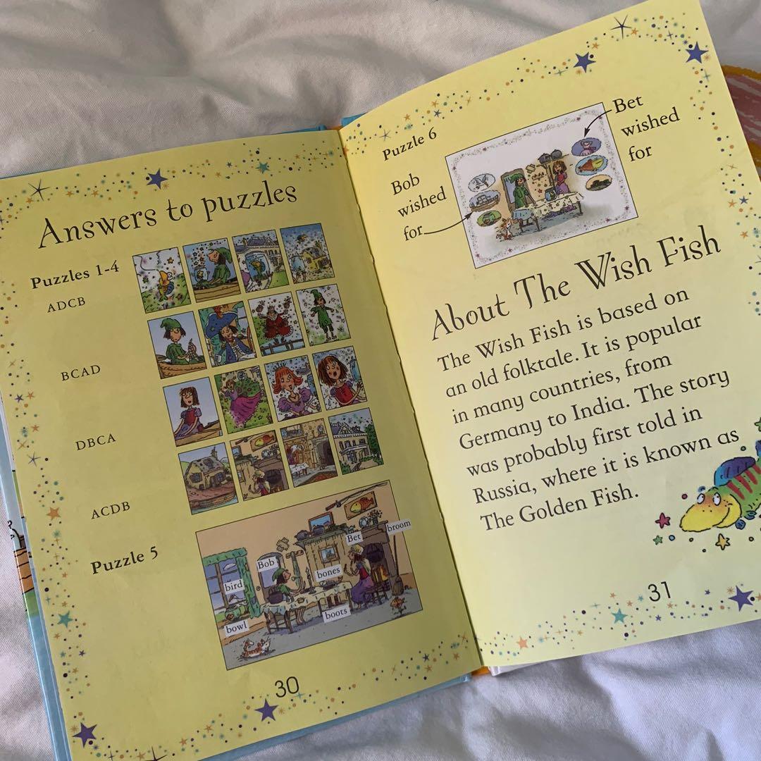 Book: Hardcover Usborne First Reading Level 1 (The Wish Fish), Hobbies ...