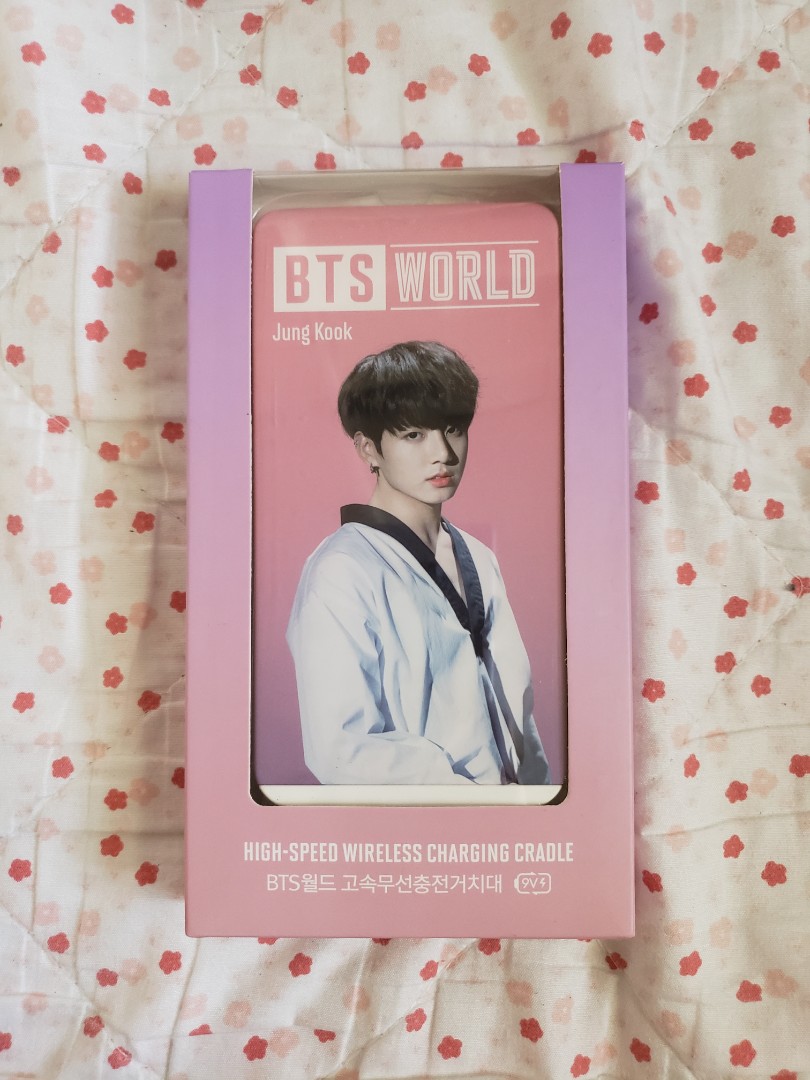 Rare Onhand & Official BTS World Wireless Charging Cradle JK, Hobbies ...