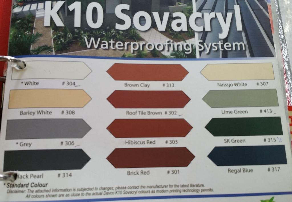 DAVCO K10 SOVACRYL WATERPROOFING 20L, Everything Else on Carousell