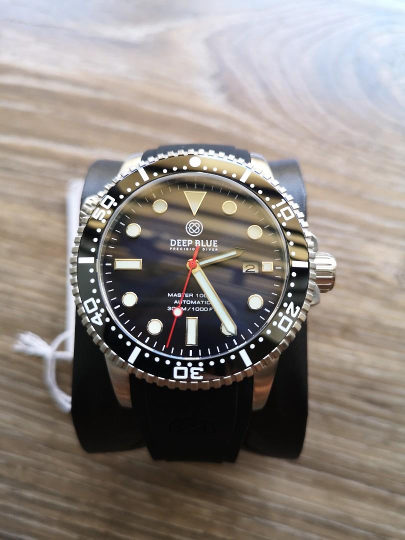 Deep Blue Master 1000 Gen2 Dark Blue Sunray Diver's Watch, Mobile ...