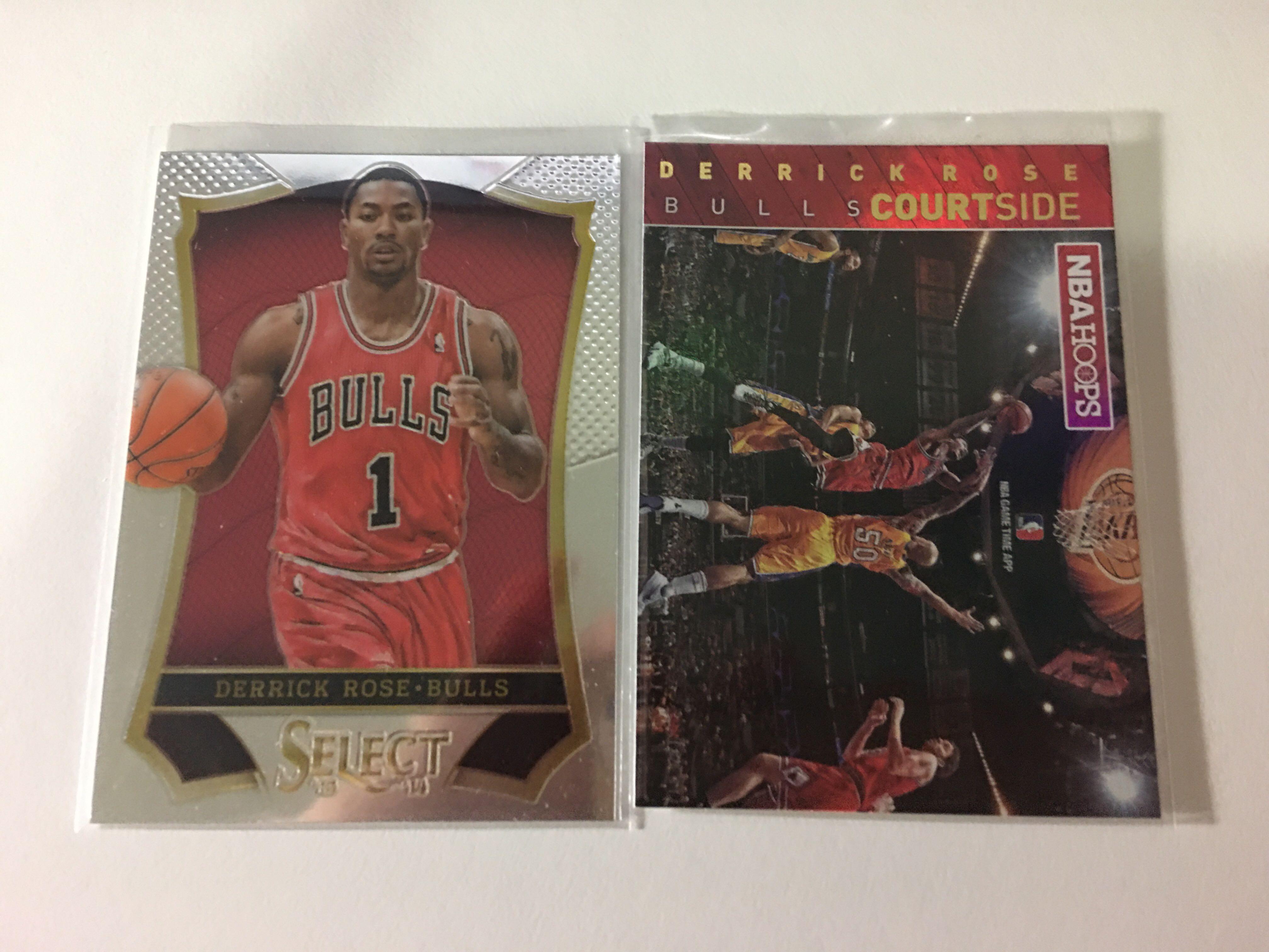 Derrick Rose NBA Cards Lots x 2, 興趣及遊戲, 收藏品及紀念品, 明星周邊 - Carousell