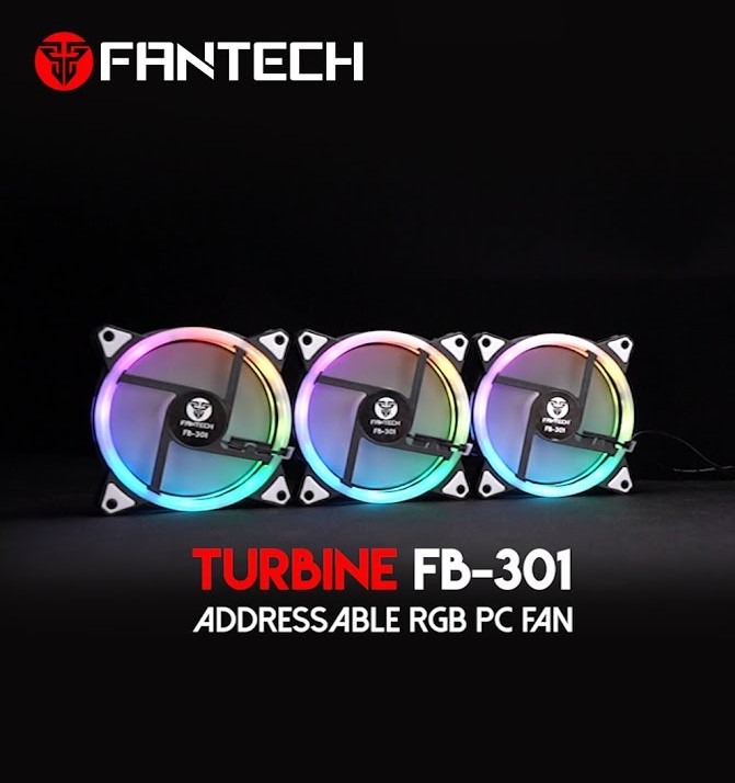 Fantech FB 301 Addressable RGB Fan, Computers & Tech, Parts ...