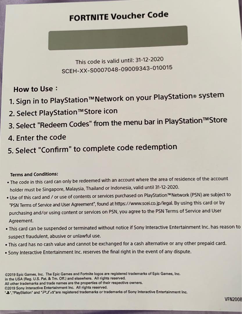 Fortnite Voucher code, Video Gaming, Gaming Accessories, Game Gift ...