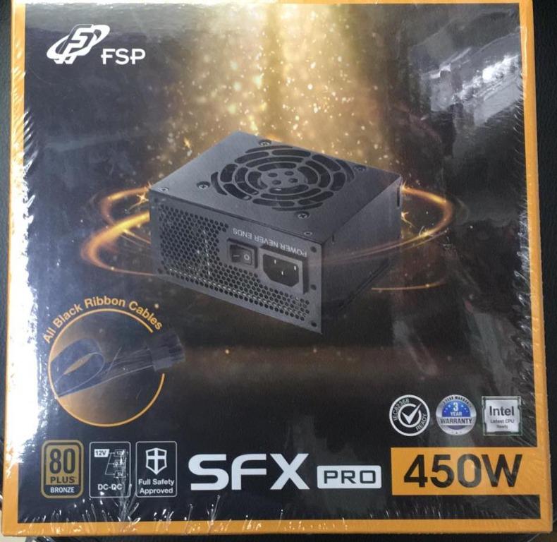 FSP SFX Pro 450W 80+ Bronze Small Form Factor Power Supply Unit ...