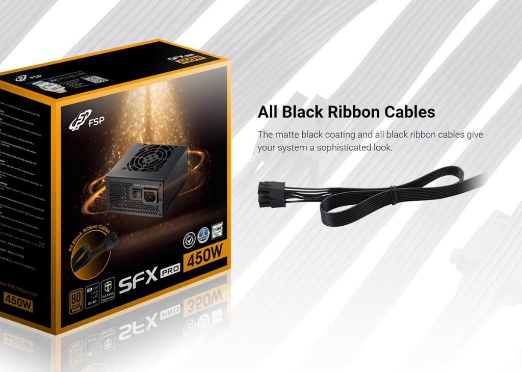 FSP SFX Pro 450W 80+ Bronze Small Form Factor Power Supply Unit ...