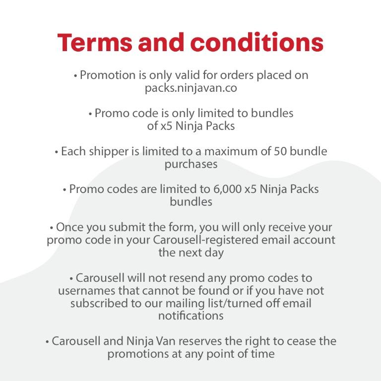 Get 15% off all x5 Ninja Pack bundles only on Carousell!, Announcements ...
