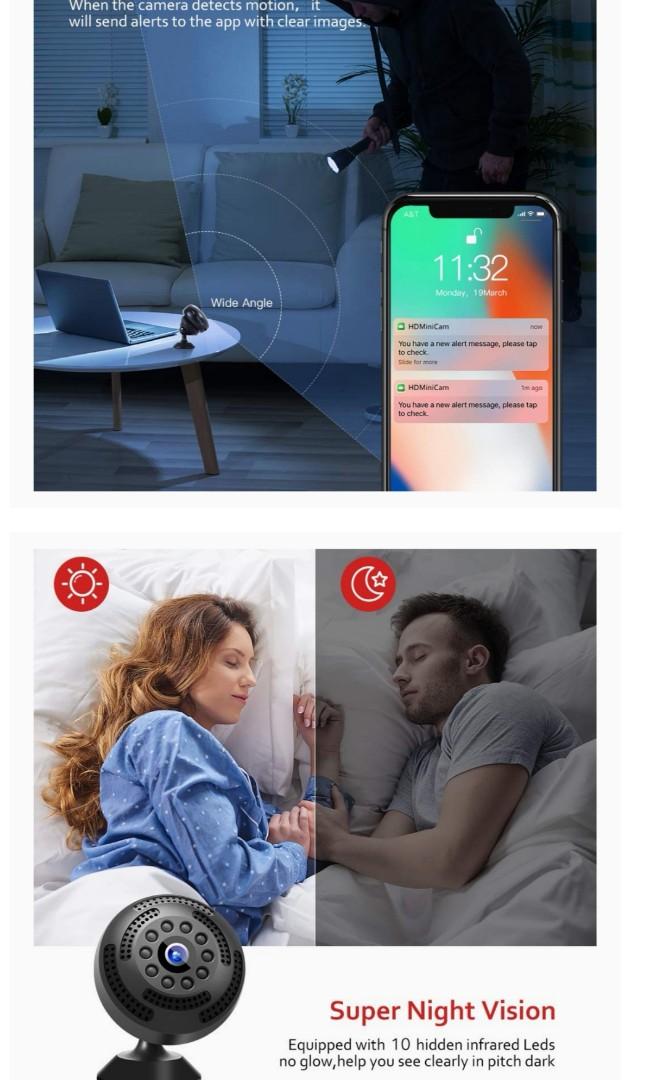 Mini Wi-Fi Camera PC 240, Furniture & Home Living, Security & Locks ...