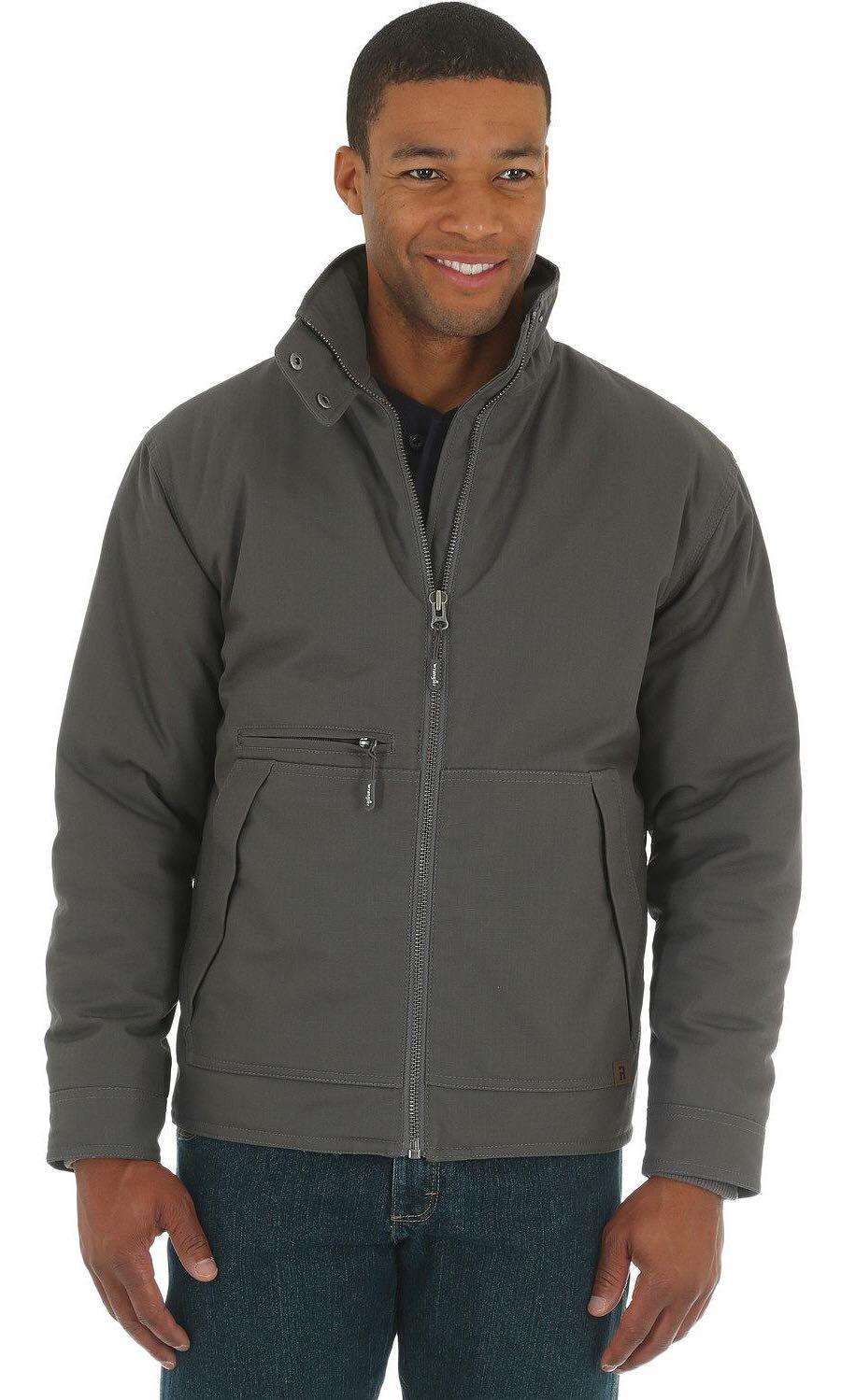 NEW Wrangler Men’s Charcoal Grey Riggs Workwear Jacket on Carousell