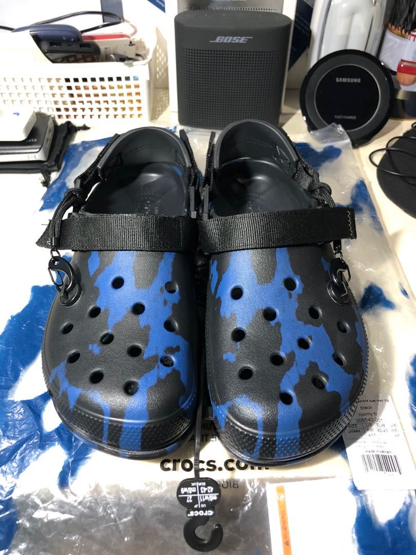 Post Malone Crocs Duet Max Clog, Men's Fashion, Footwear, Slippers ...