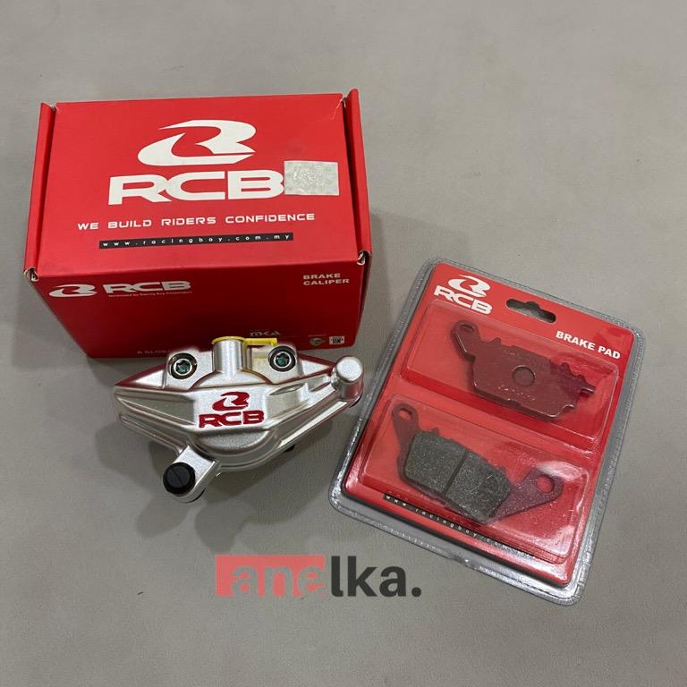 RCB Racing Boy S45 Silver rear brake caliper for Sniper Y15ZR ...