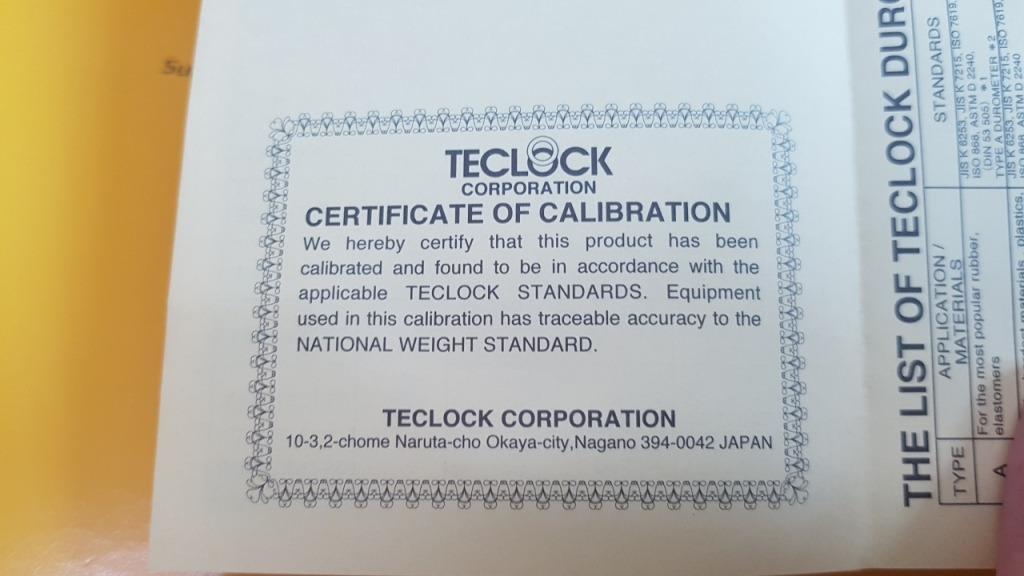 Rubber Hardness Tester, Durometer, Shore D, Type D, Teclock, (JAPAN ...