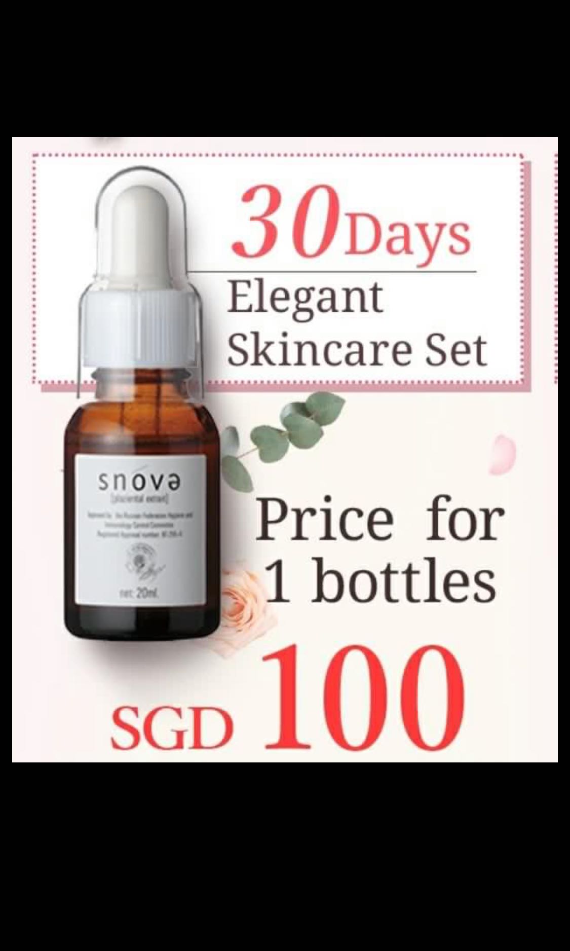 Snova placenta serum, Beauty & Personal Care, Face, Face Care on Carousell