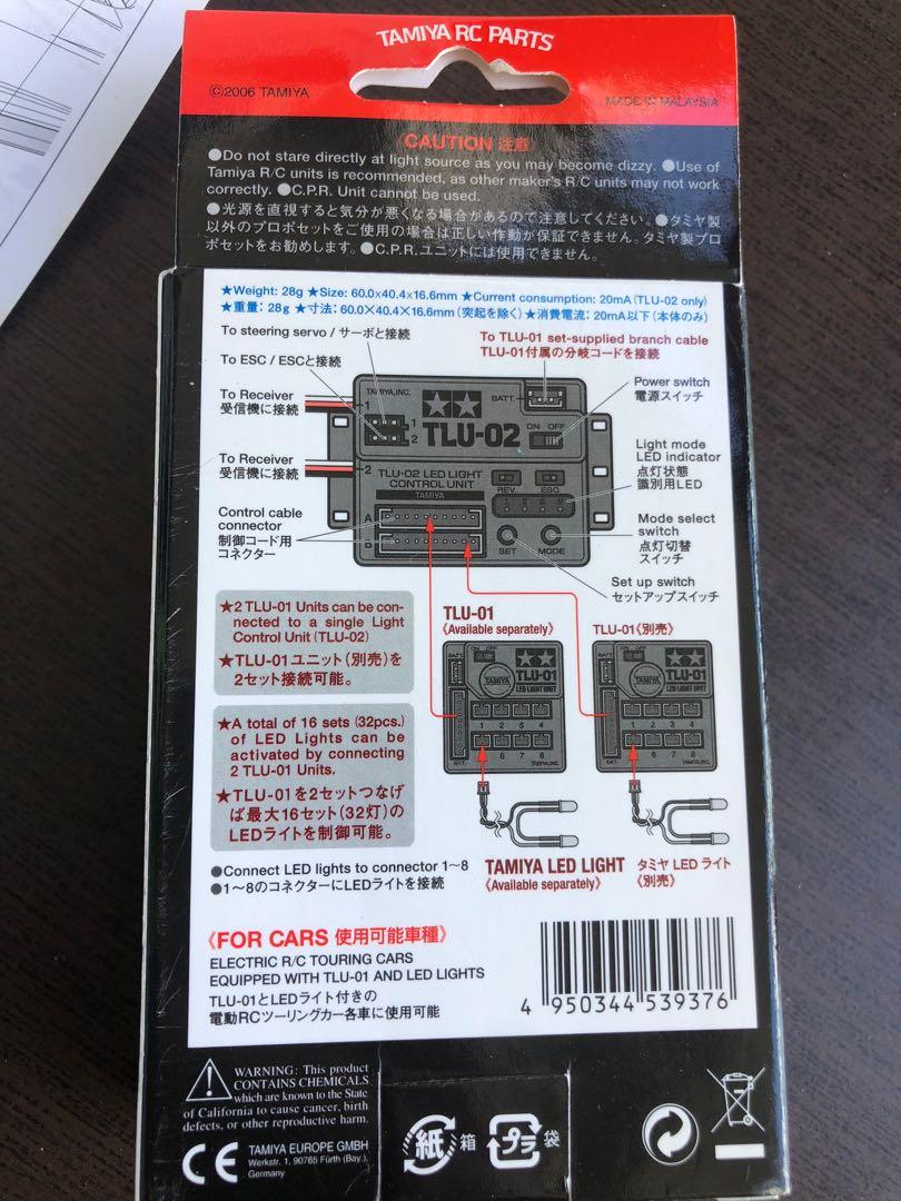 Tamiya LED Control and Light Units TLU-01 TLU-02, Furniture & Home ...