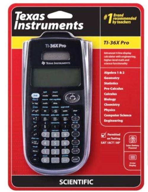 Texas Instruments TI-36X Pro Engineering Scientific Calculator ...
