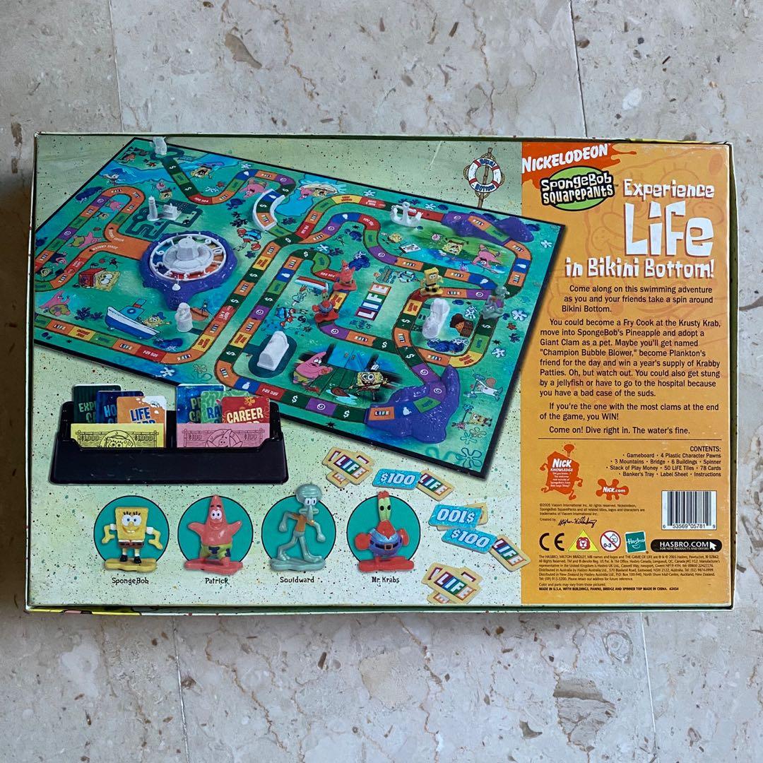 The Game of Life - Spongebob Squarepants Edition, Hobbies & Toys, Toys ...