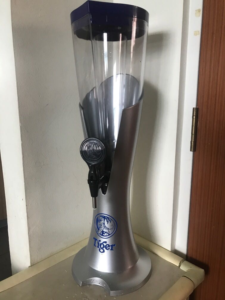 Tiger beer tower dispenser, Home Appliances, Kitchenware on Carousell