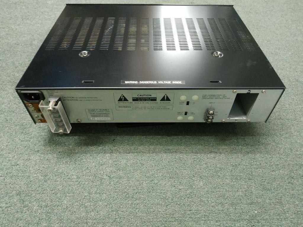 TOA P-912MK2 900 Series Single Channel 120 Watts Power Amplifier ...