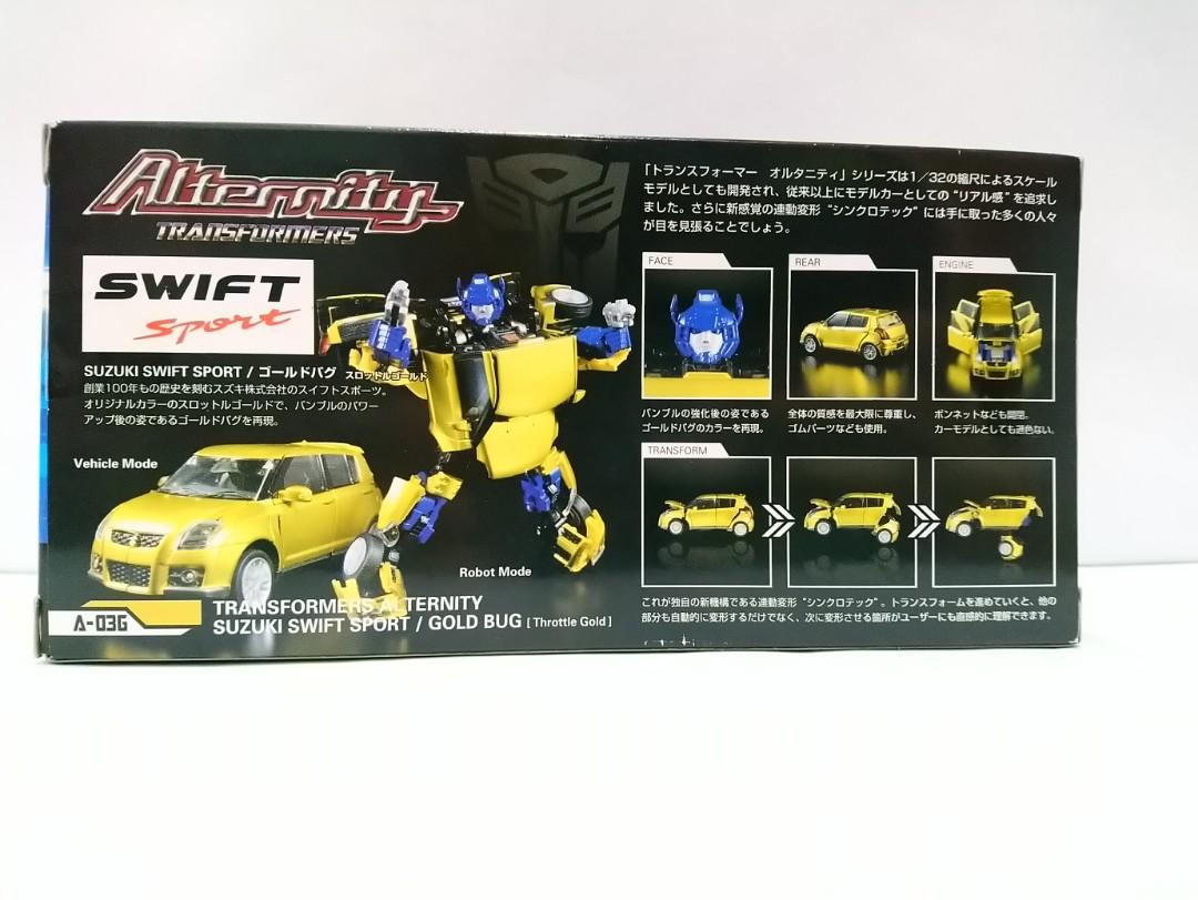 Transformers Takara Tomy Alternity Suzuki Swift Sport, Hobbies & Toys ...