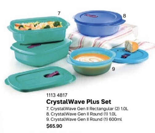 Tupperware crystalware plus set, Home Appliances, Kitchenware on Carousell