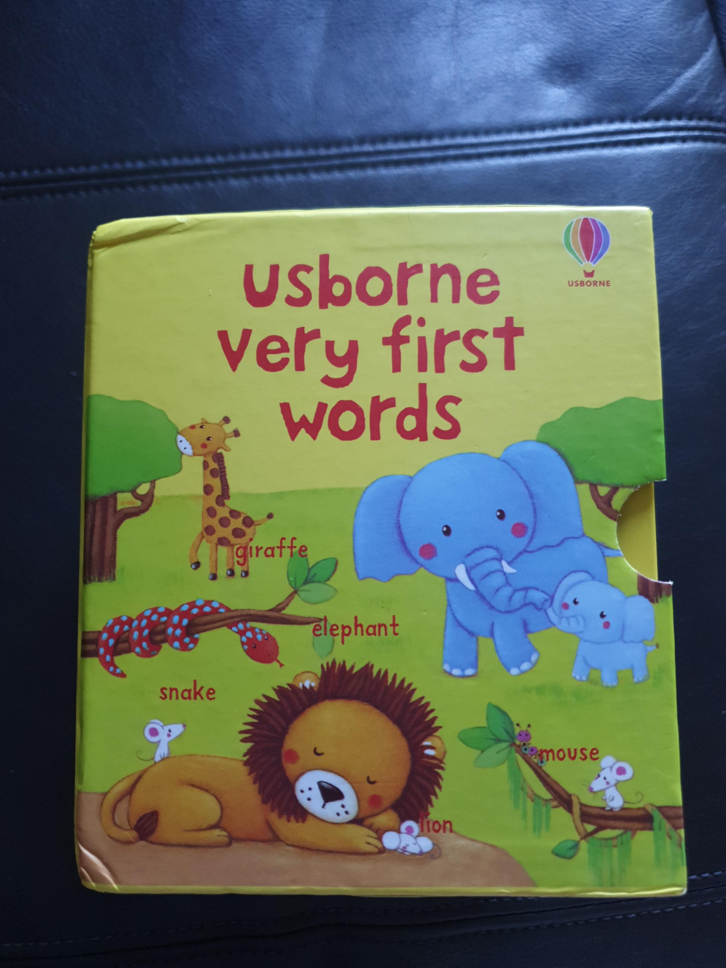Usborne very first words book set, Hobbies & Toys, Books & Magazines ...