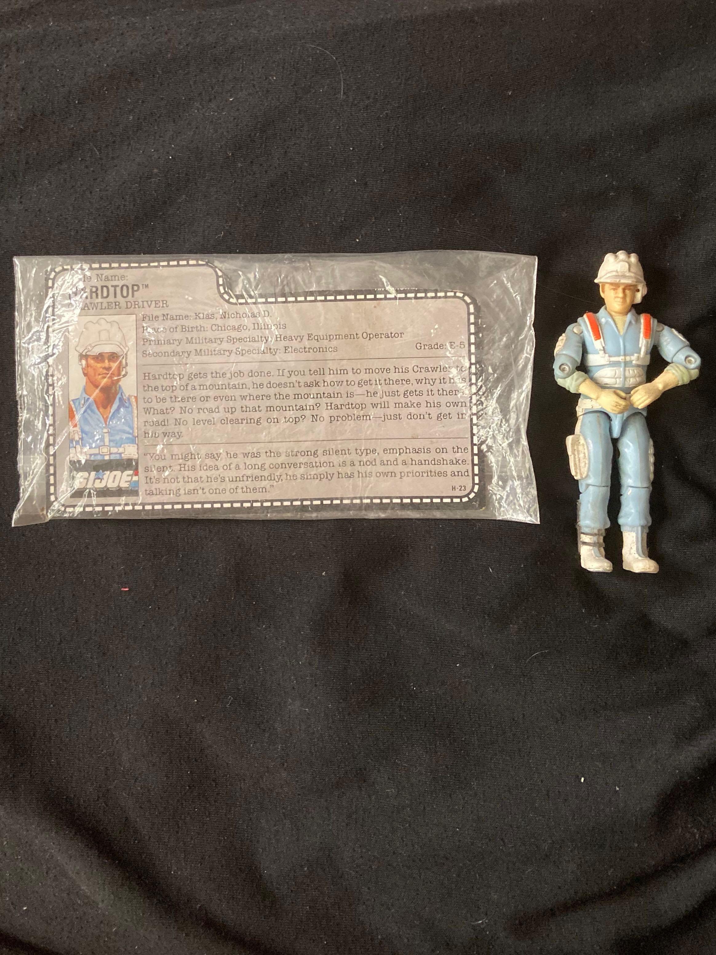 Vintage G.I. Joe/Hardtop Crawler Driver Figure & Spare Parts(Dead Stock ...