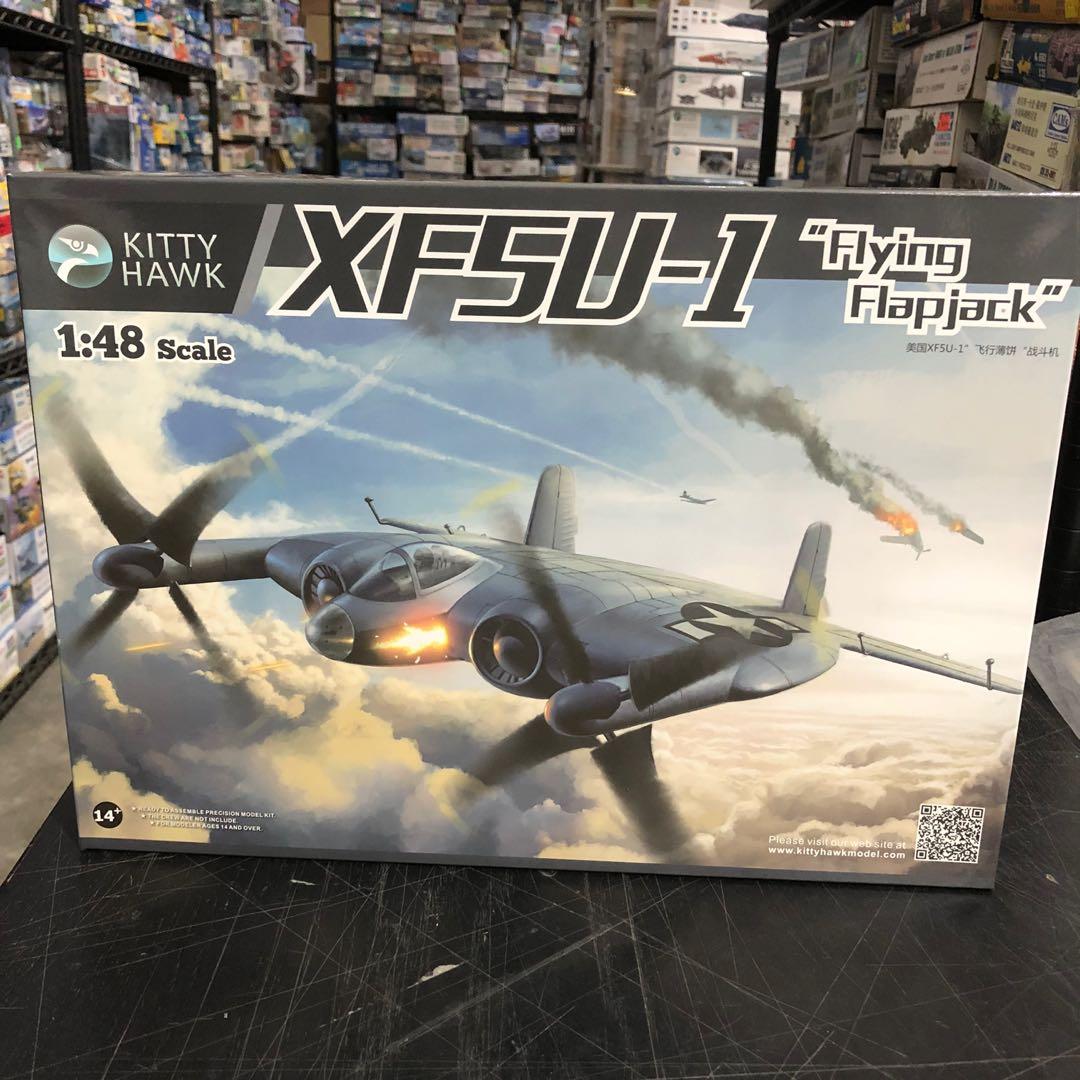 1/48 Kitty Hawk USAF XF5U-1 Flying Flapjack Model Kit, Hobbies & Toys ...