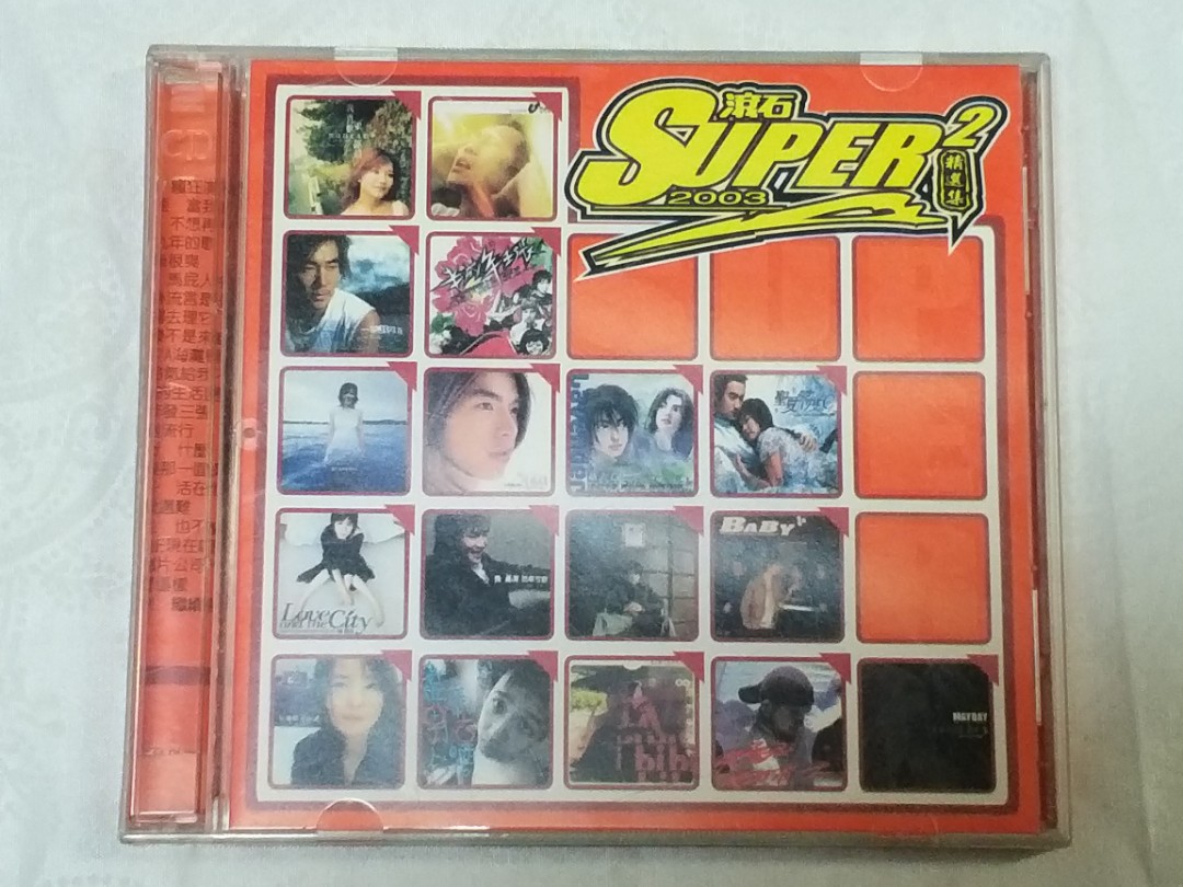 滾石 2003 Super 2 精選集 2003 Rock Records Malaysia Chinese CD + MTV VCD RDSM 200-2, Hobbies & Toys ...
