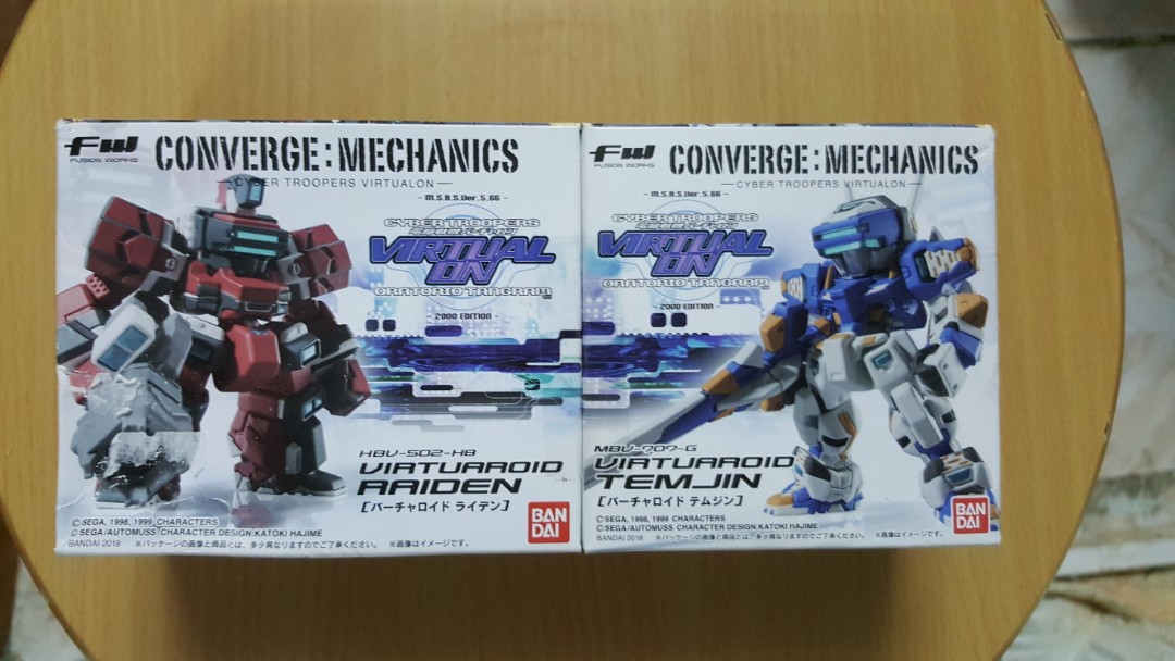 全新 Converge 電腦戰機 Virtual On 2款, 興趣及遊戲, 玩具 & 遊戲類 - Carousell