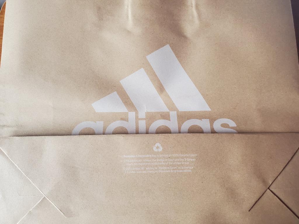 Adidas paper bag (Large), Luxury, Bags & Wallets on Carousell