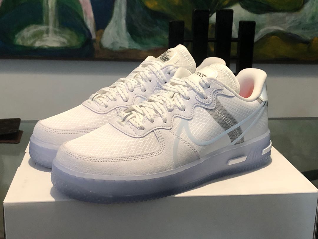 Air Force 1 React QS Light Bone, Men's Fashion, Footwear, Sneakers on ...