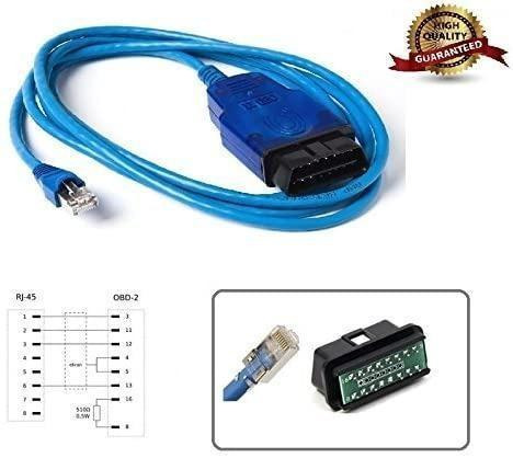 AntiBreak ENET Ethernet Cable R45J Bule OBD OBDII OBD2 Interface Coding ...