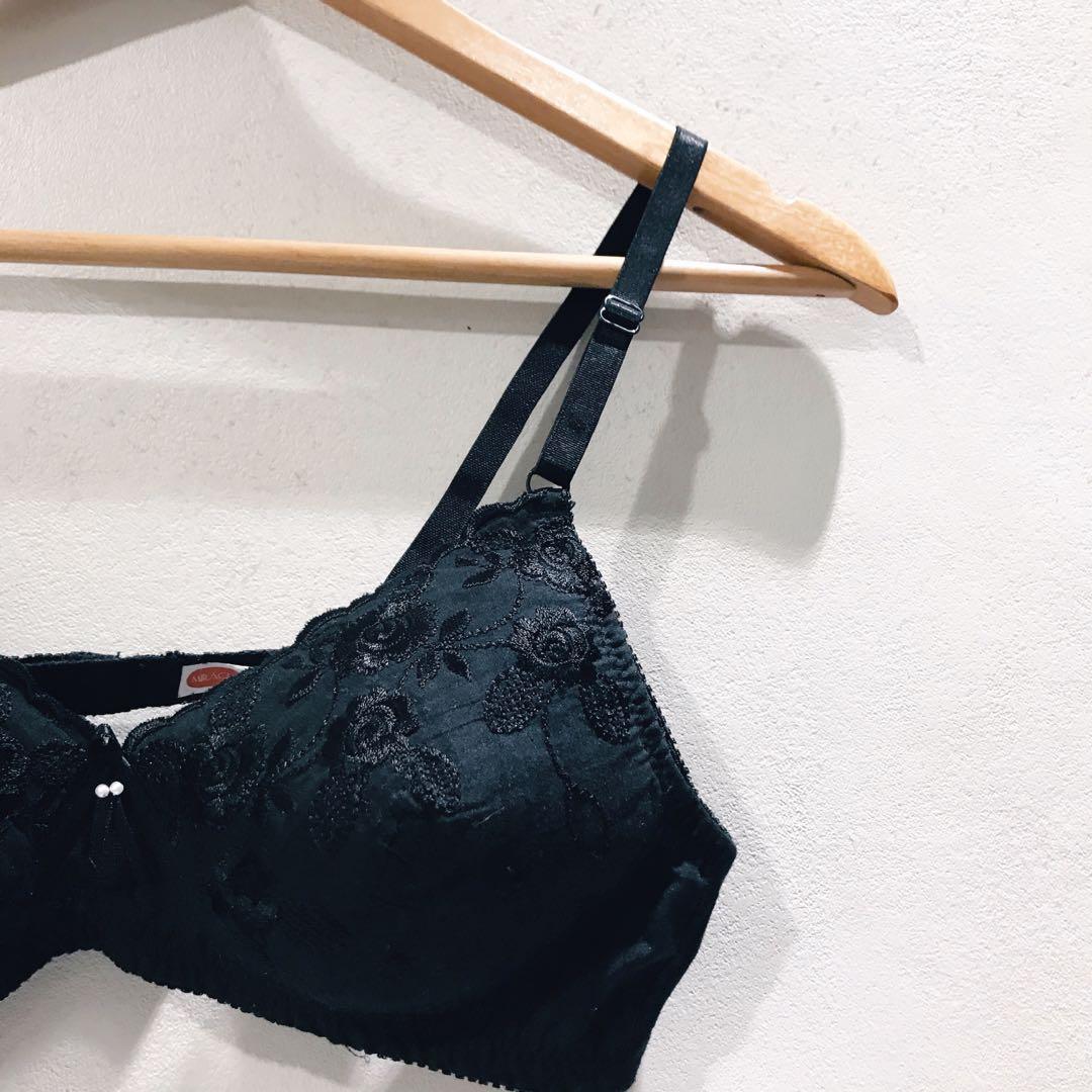 Black Bra with Embroidery, Women's Fashion, Dresses & Sets, Traditional ...