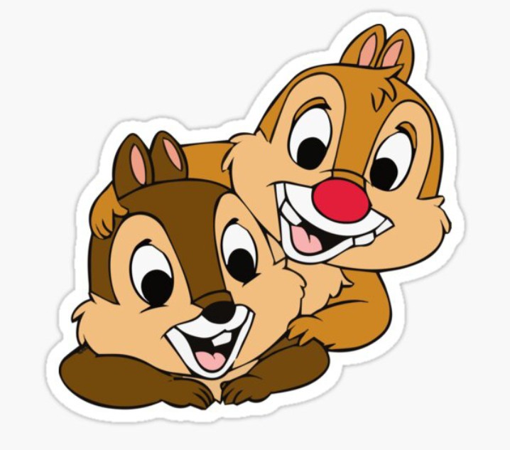 Chip munk die cut & decal sticker, Hobbies & Toys, Stationery & Craft ...