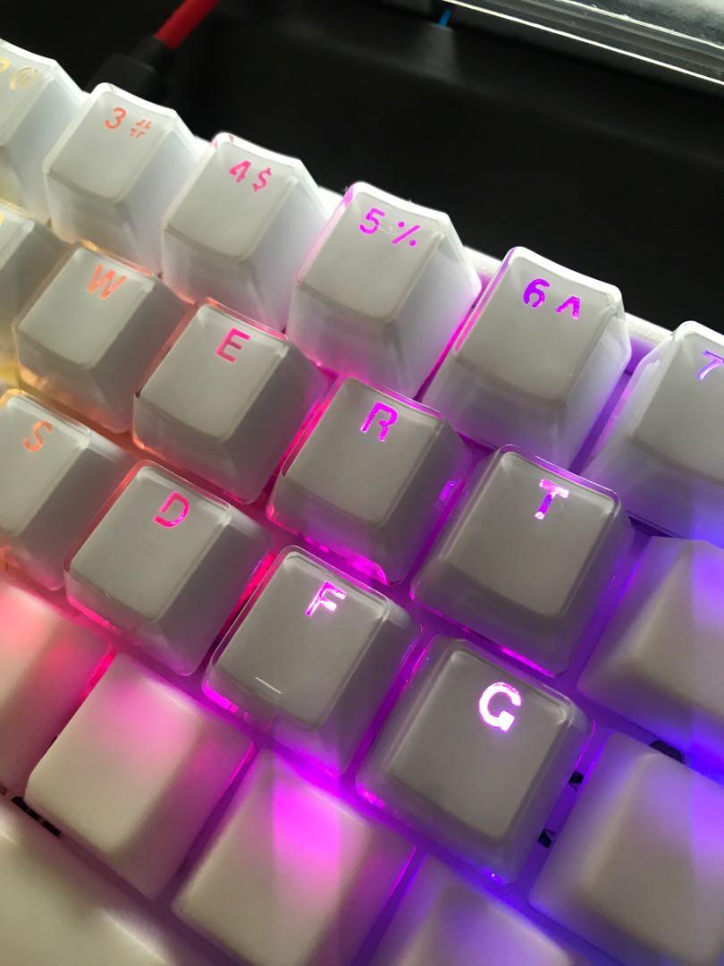 “Crystal” covered keycaps - 104 OEM key caps, Computers & Tech, Parts ...