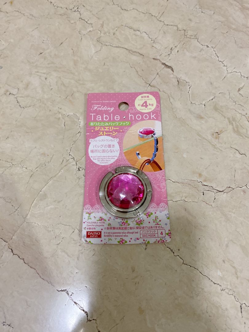 Daiso Table hook, Perabotan Rumah di Carousell