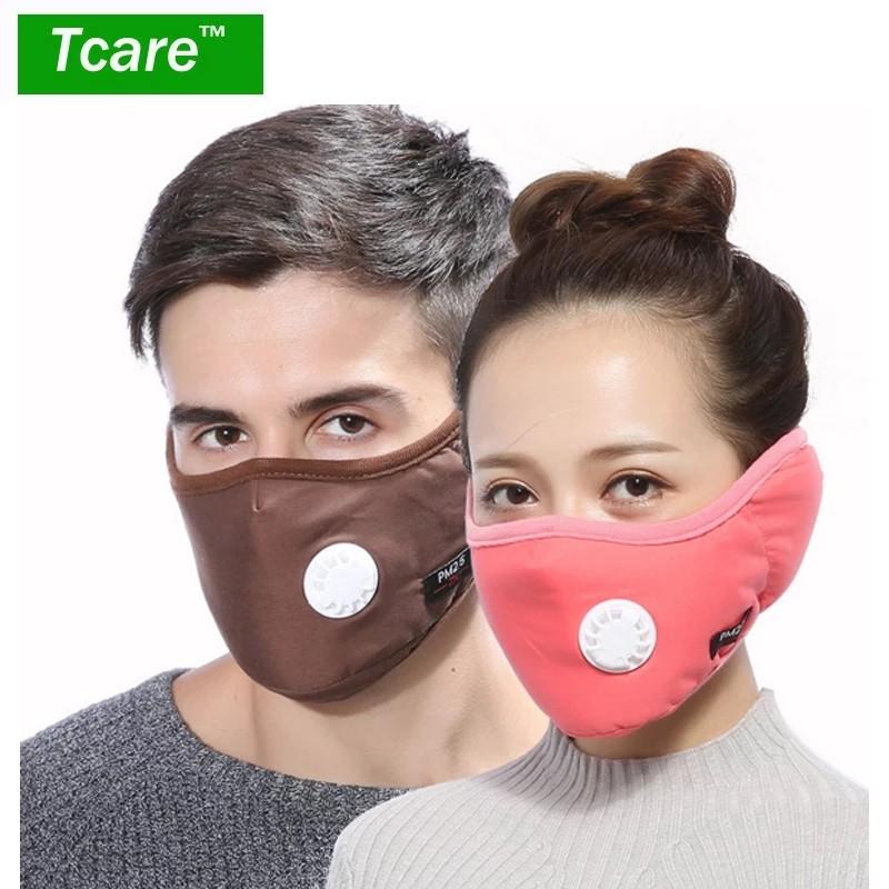 Face Thick Cotton Mask Velcro Back 2.5pm, Health & Nutrition, Face ...