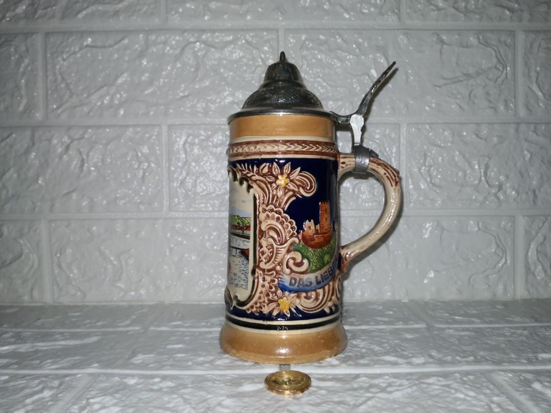 Fine German Ceramic Scenery Figures Beer Cup, Hobbies & Toys ...