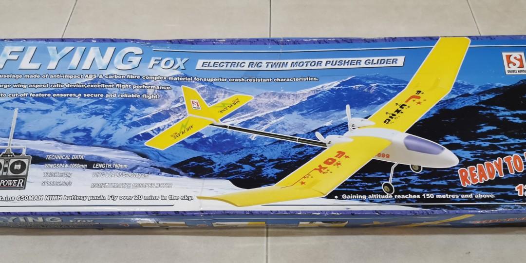 Flying Fox Twin Motor Pusher Glider RC Plane, Hobbies & Toys, Toys ...