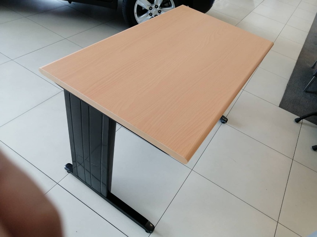 Freestanding Office Table -Beechwood Top- Office Partition, Furniture ...