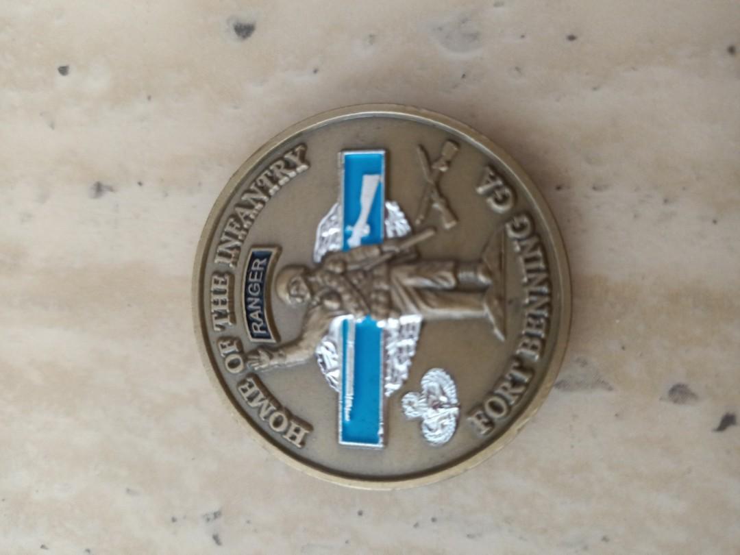 Infantry Challenge Coin, Hobbies & Toys, Memorabilia & Collectibles ...