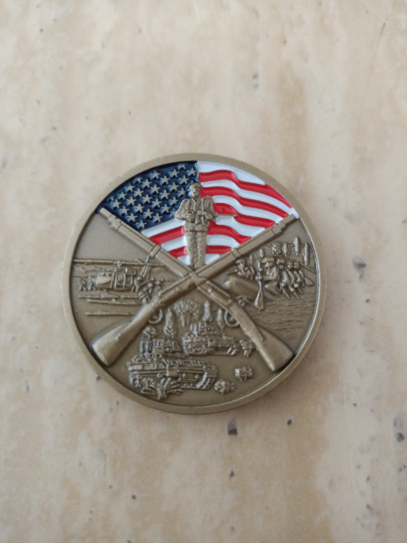 Infantry Challenge Coin, Hobbies & Toys, Memorabilia & Collectibles ...