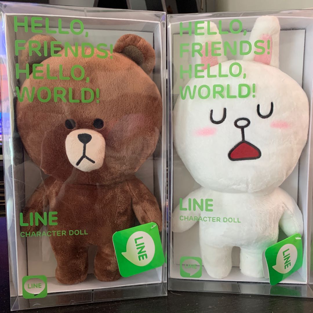 LINE Character Dolls (Brown and Cony), Hobbies & Toys, Toys & Games on ...