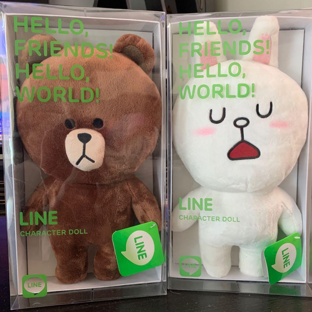 LINE Character Dolls (Brown and Cony), Hobbies & Toys, Toys & Games on ...